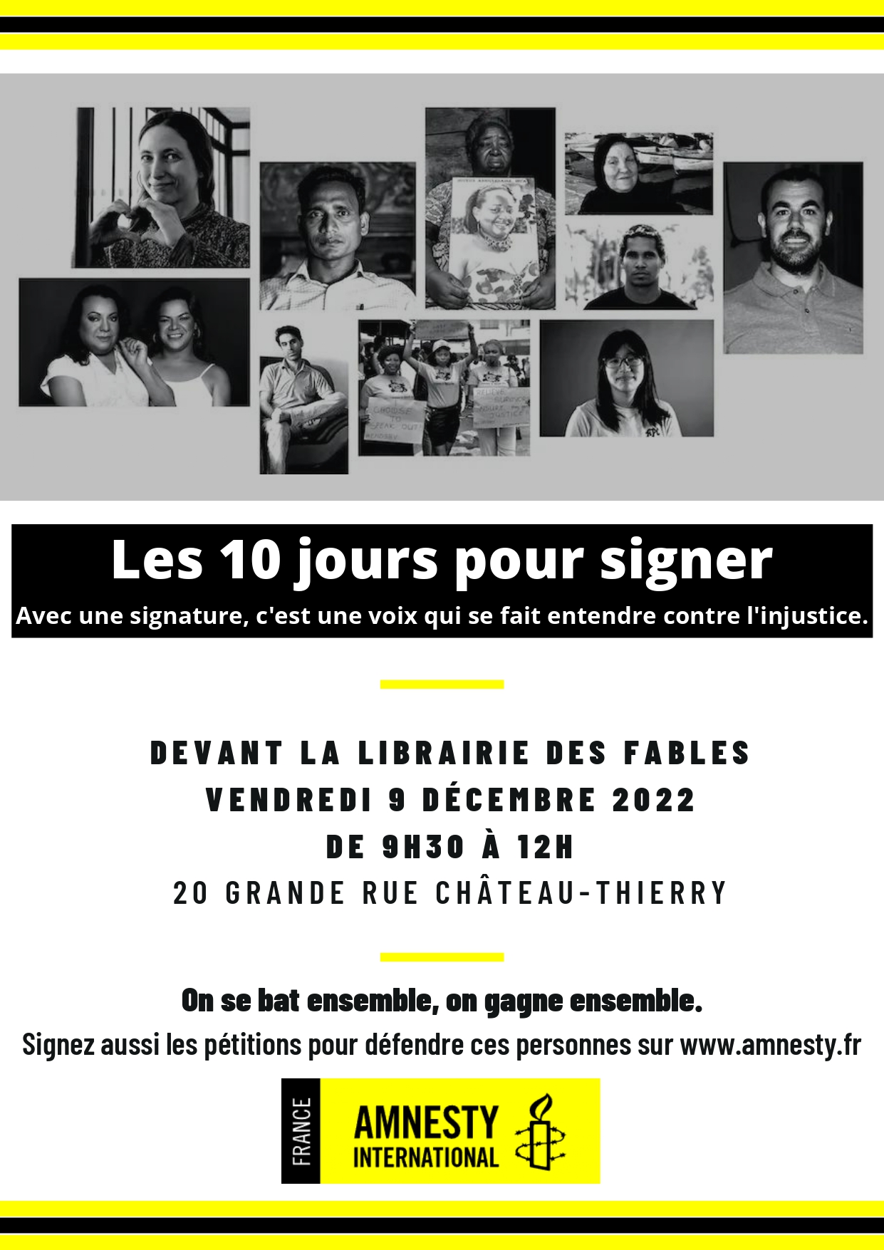 Campagne Damnesty International 10 Jours Pour Signer Château Thierry