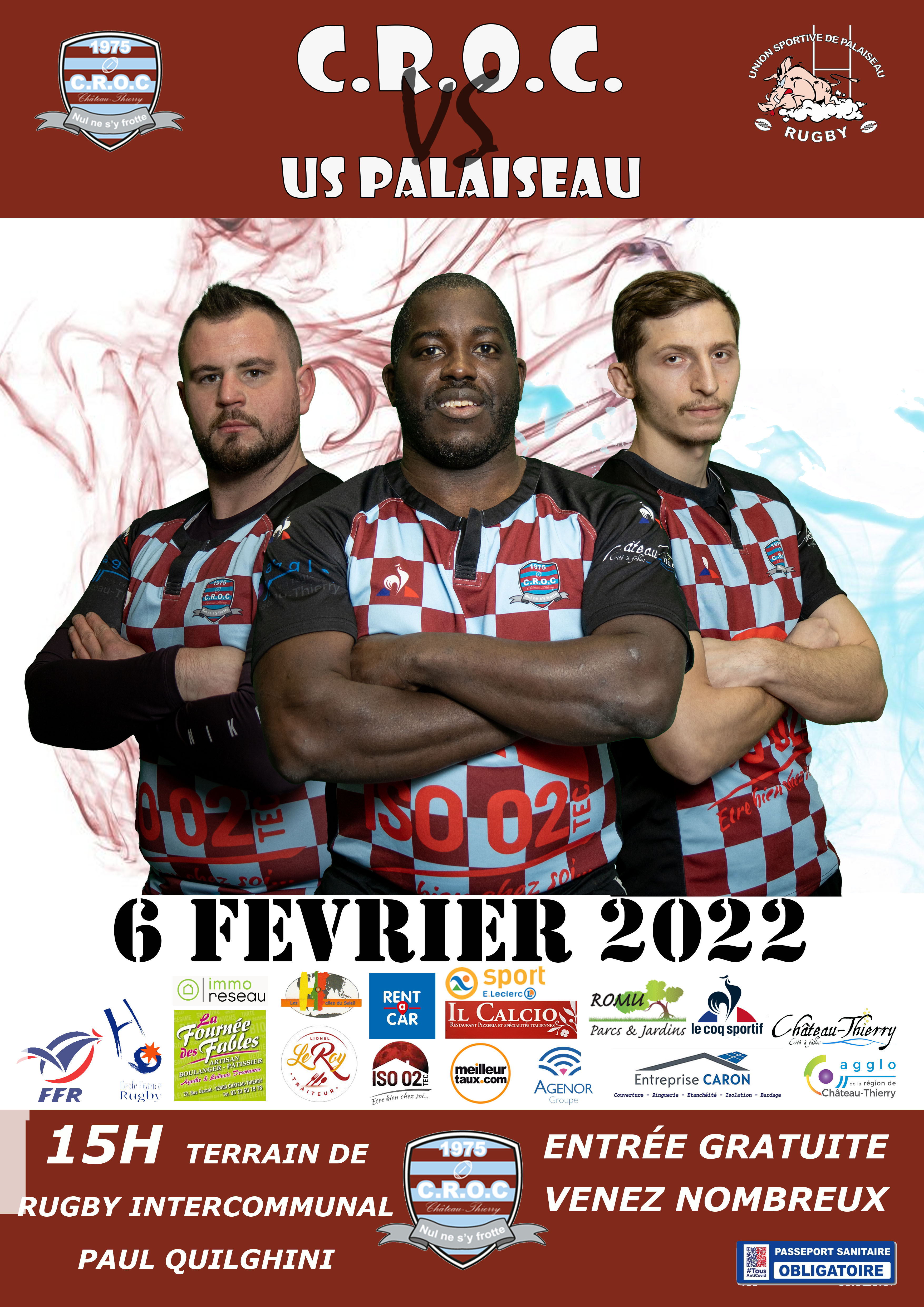 Rugby - CROC vs US Palaiseau | Château-Thierry