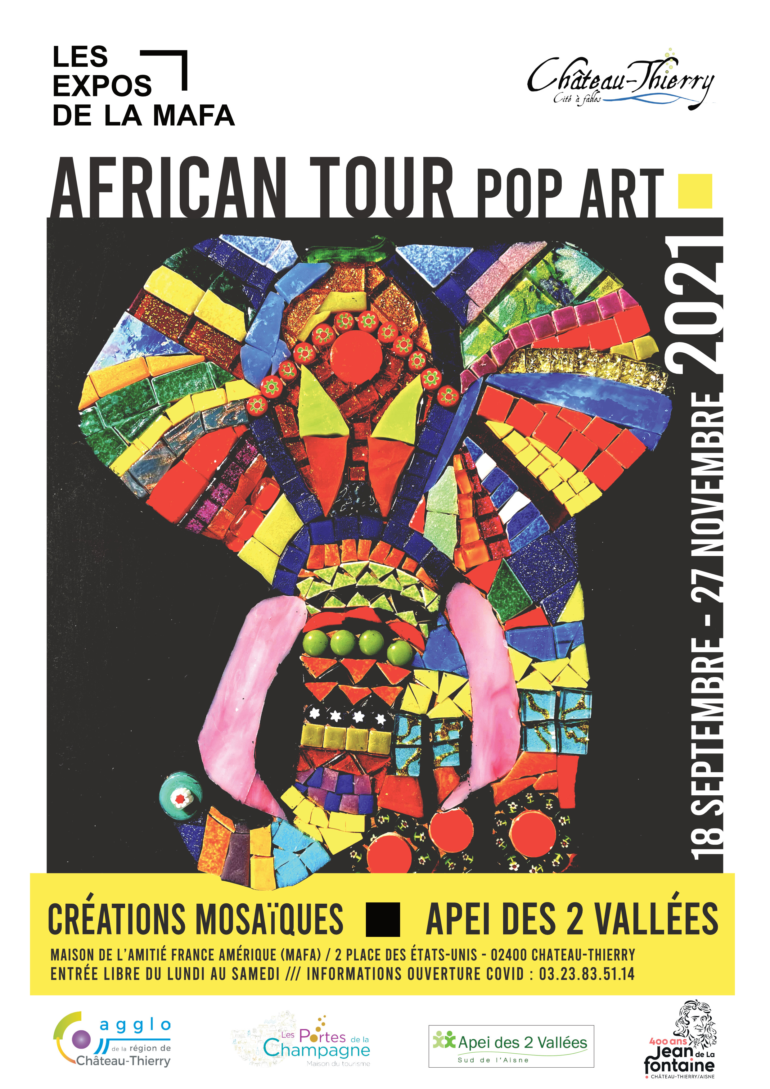 Exposition - African Tour Pop Art | Château-Thierry