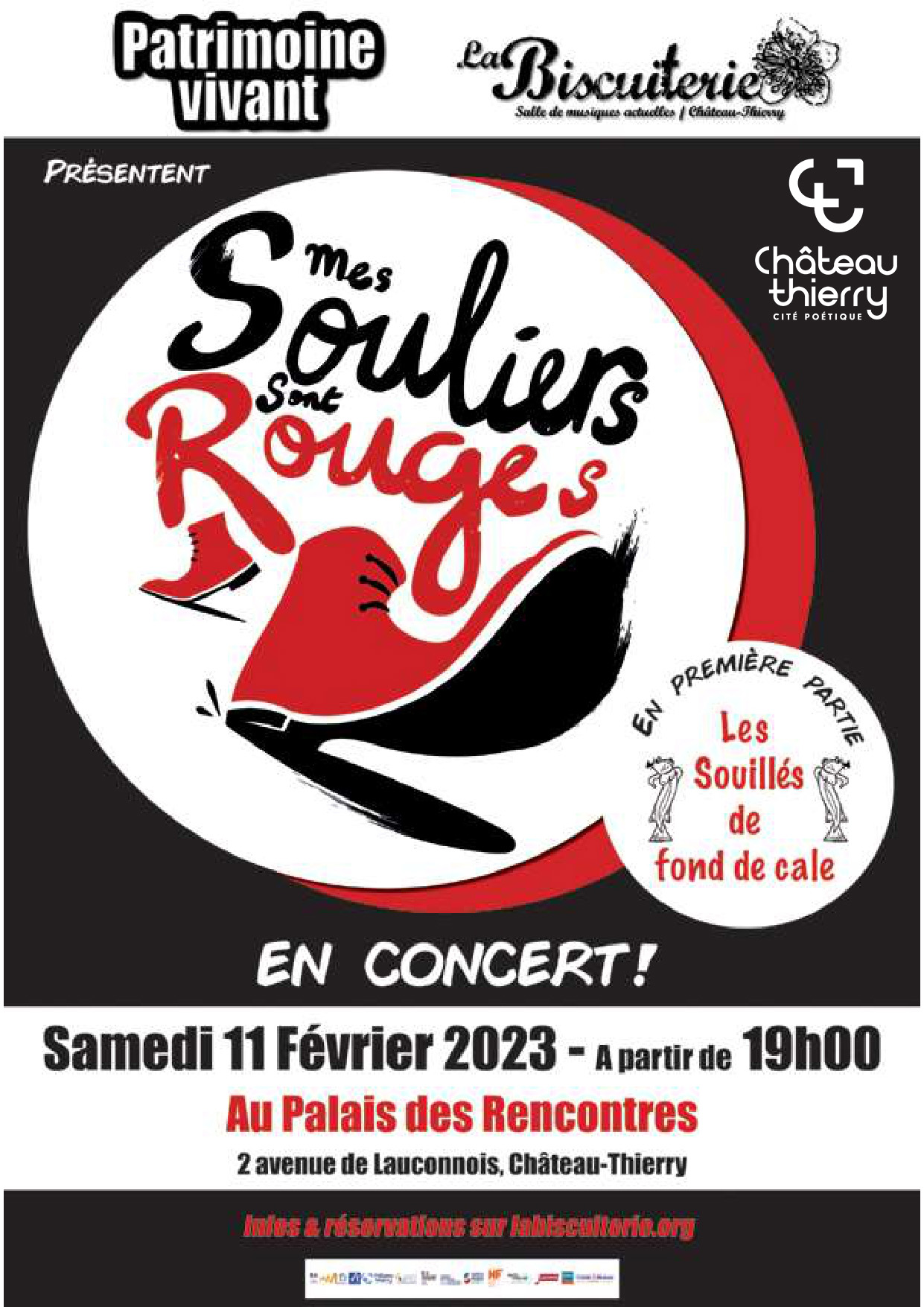 Mes Souliers Sont Rouges en concert ! | Château-Thierry