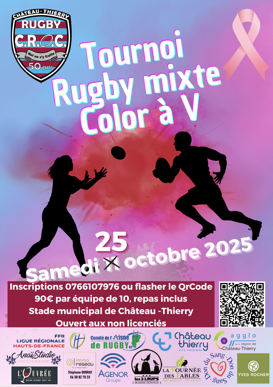 Tournoi Rugby mixte Color à 5 | Château-Thierry