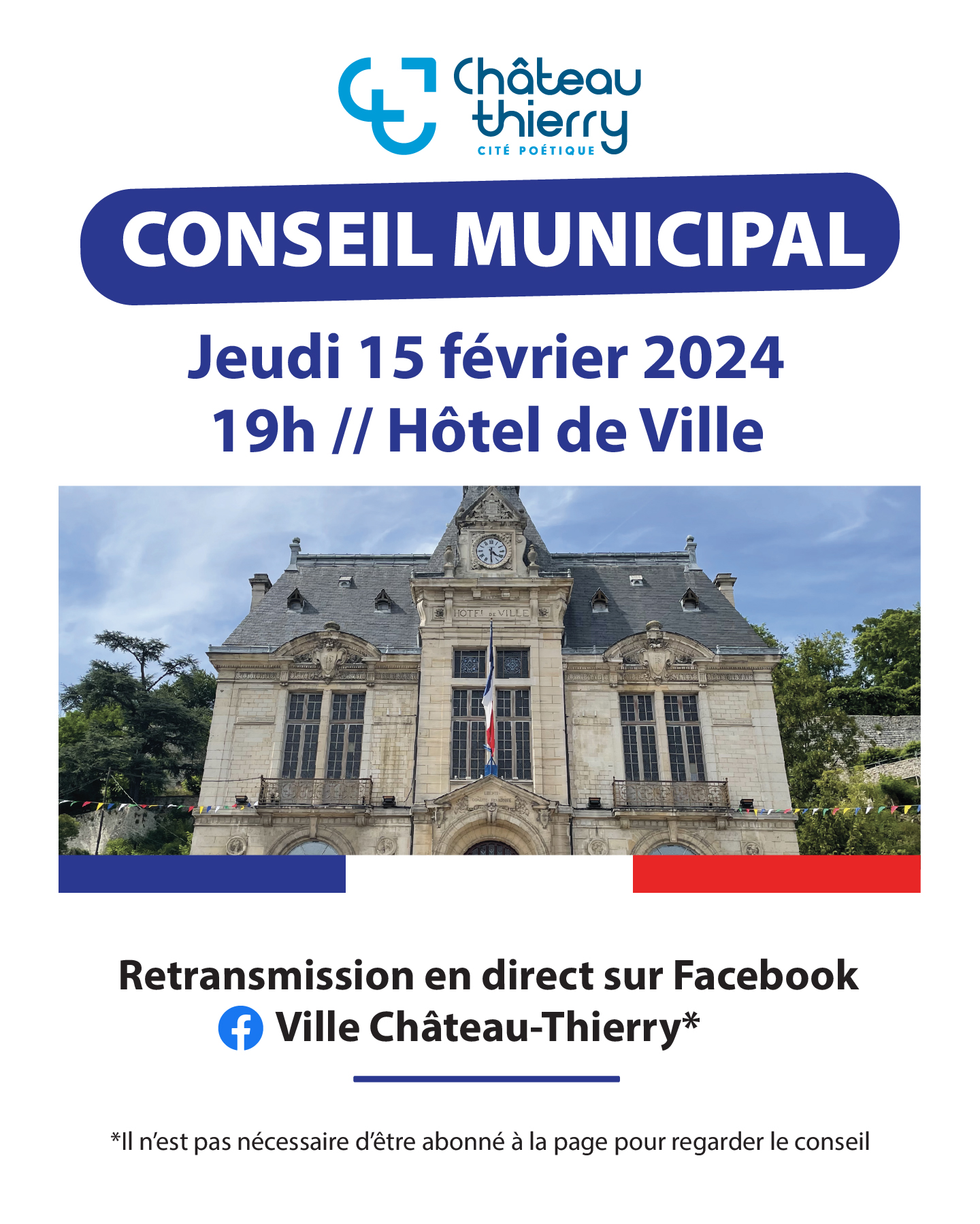 Conseil municipal du 15 février 2024 | Château-Thierry