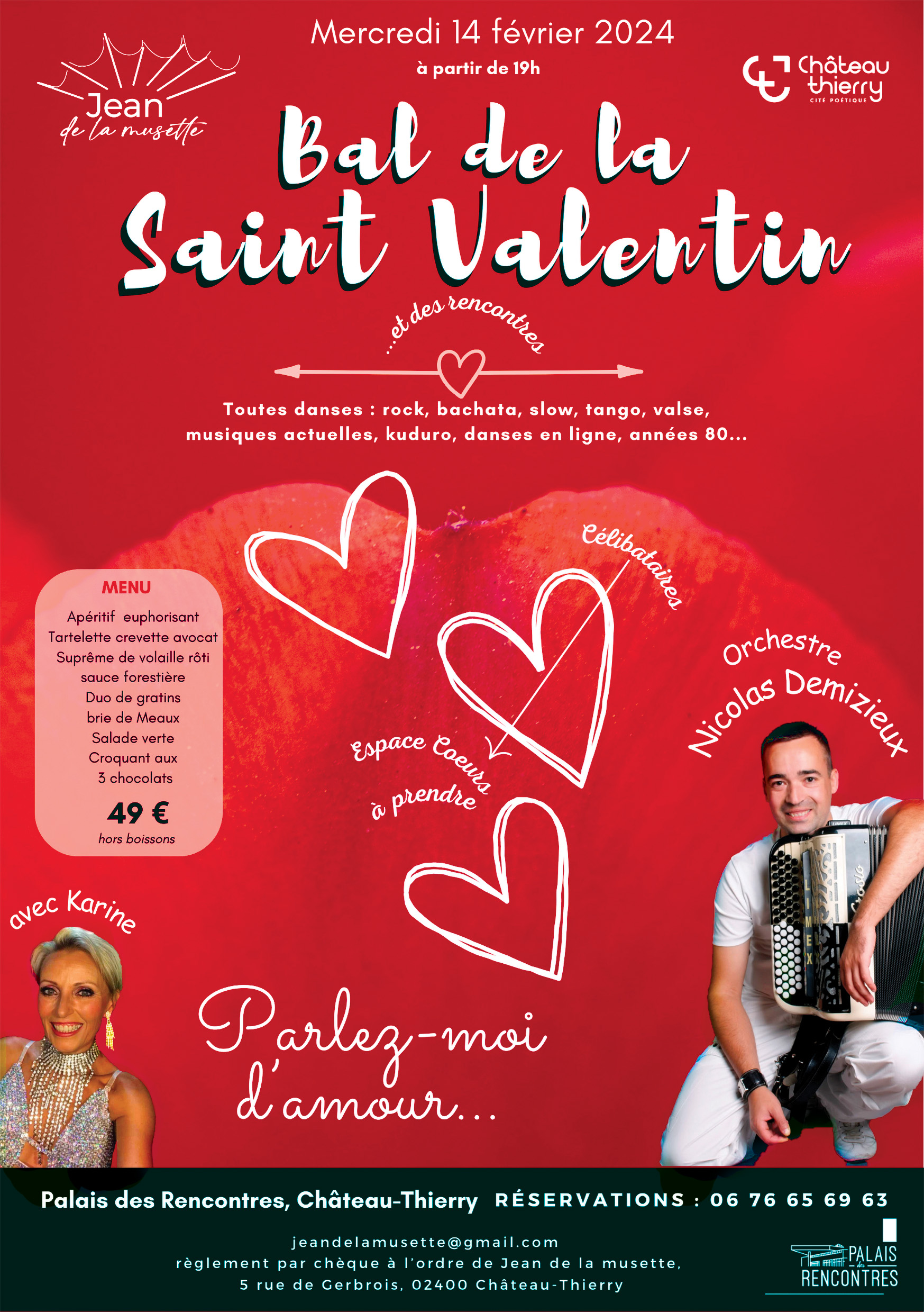Bal de la Saint Valentin 2024 | Château-Thierry