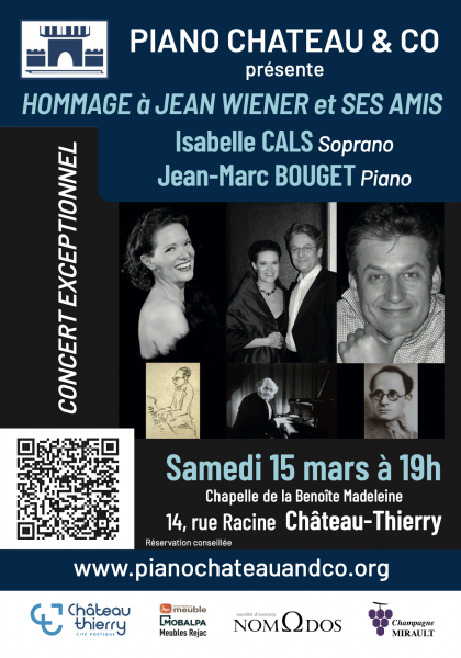 Piano Chateau & Co - Hommage à Jean Wiener et ses amis | Château-Thierry